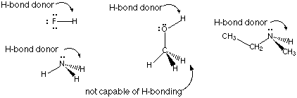 Hydrogen Bond Examples